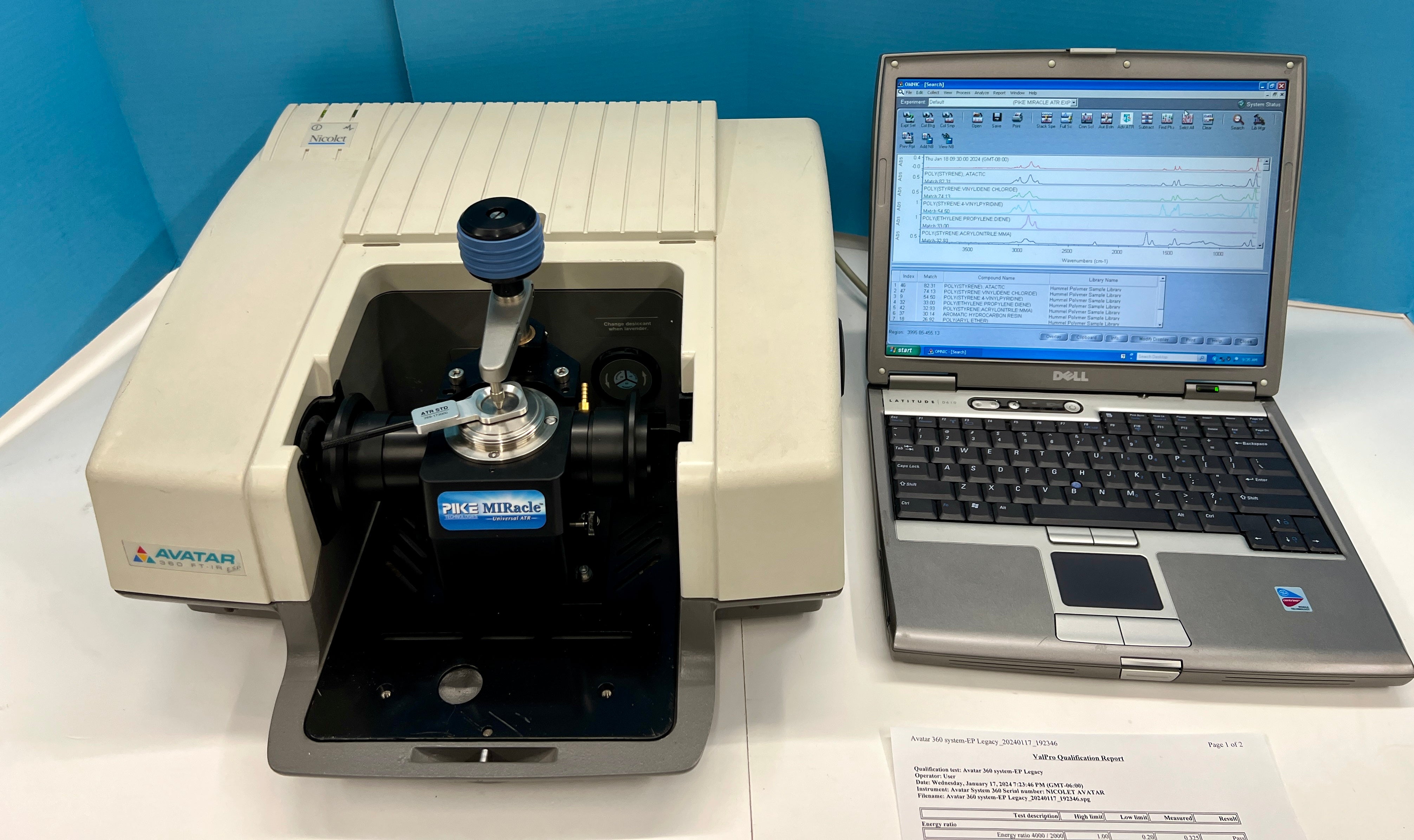 Avatar 360 FTIR with Diamond ATR